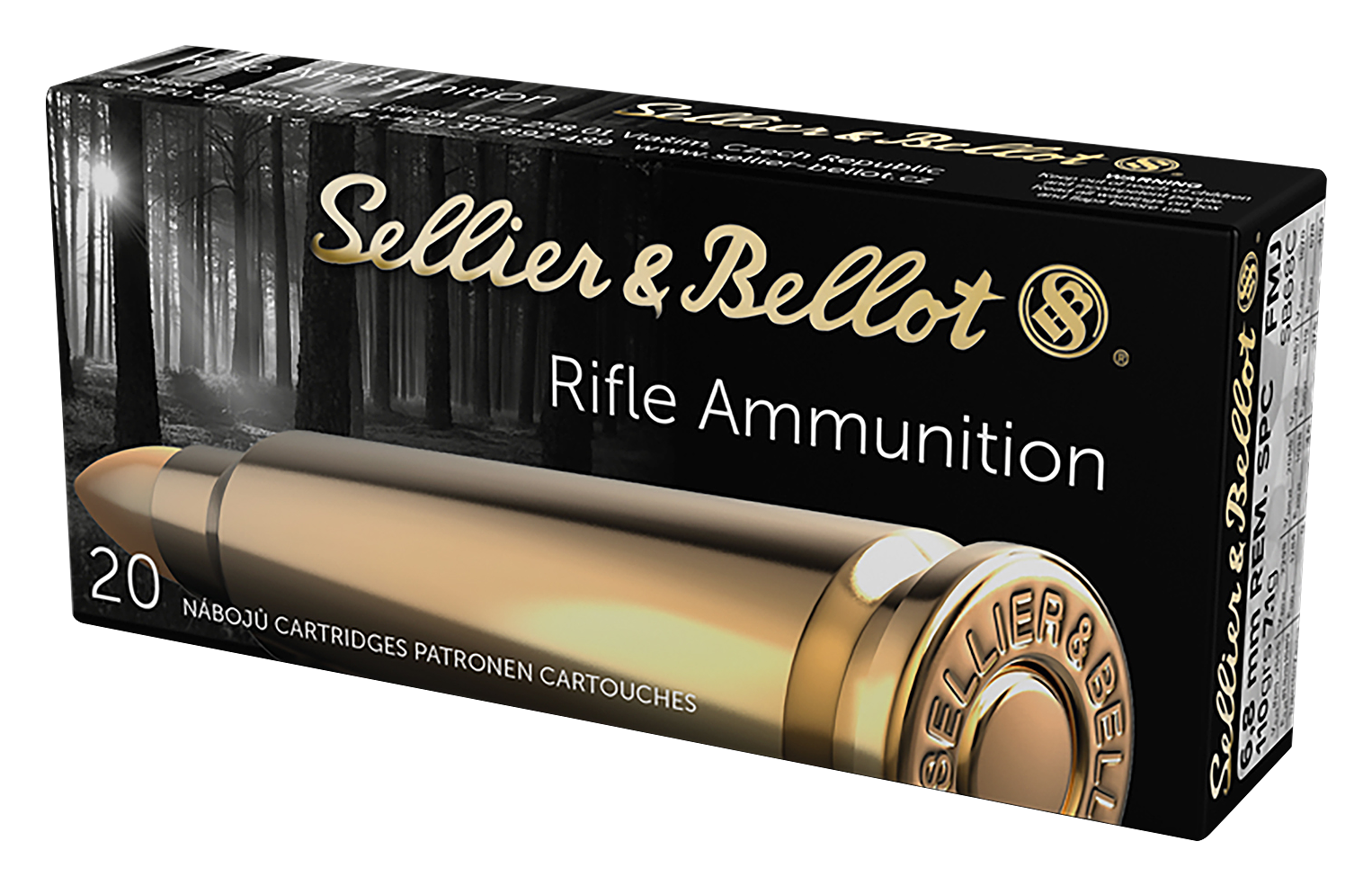 Sellier & Bellot 6.8mm SPC 110 Grain FMJ Centerfire Rifle Ammo | Cabela's